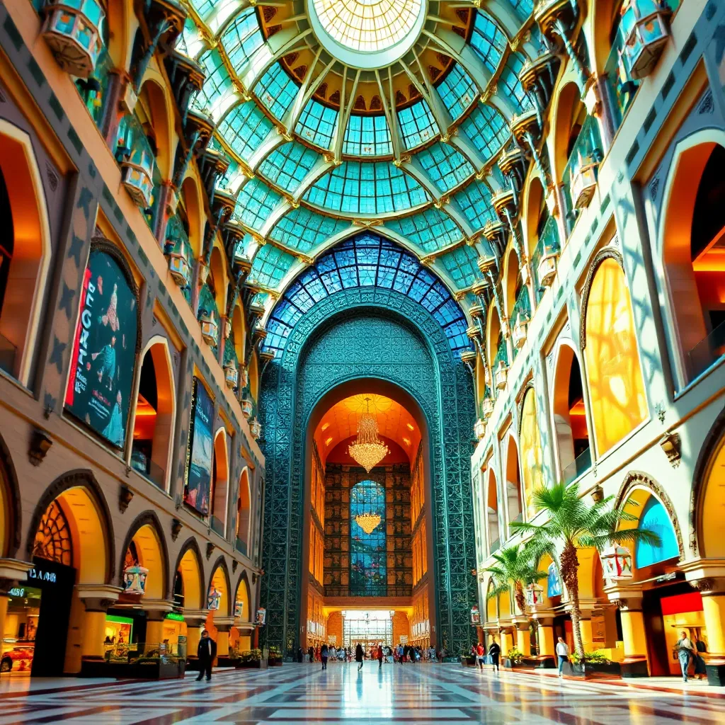 Ibn Battuta Mall and Sheikh Zayed Road in Dubai